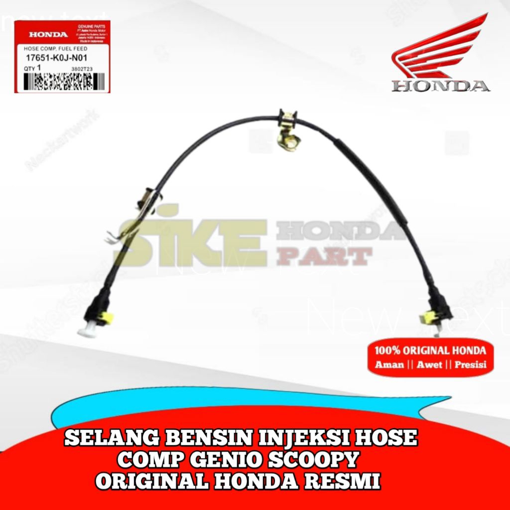 Jual 17651-K0J-N01 Selang Bensin Injeksi Hose Comp Fuel Feed Genio ...