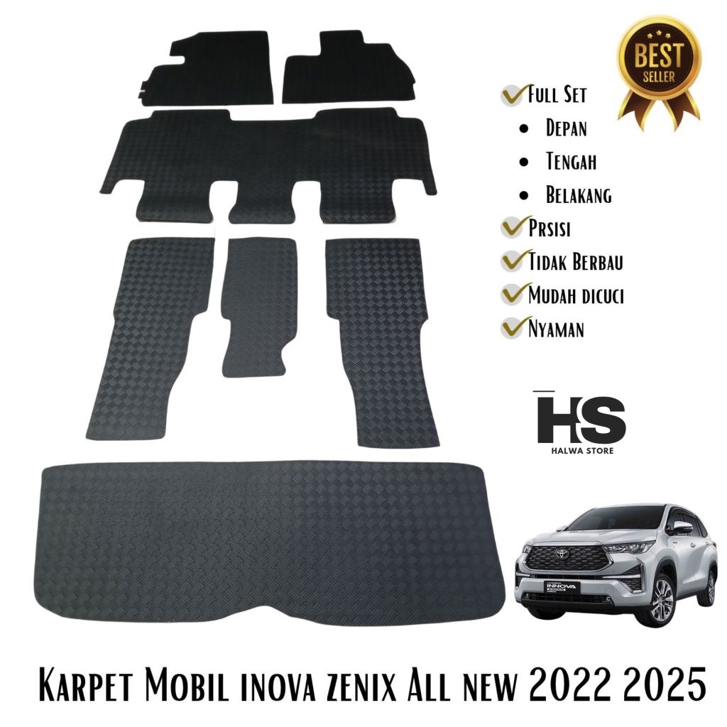 Jual Karpet Mobil Inova Zenix All New 2022-2025 Fullset Alas Kaki ...