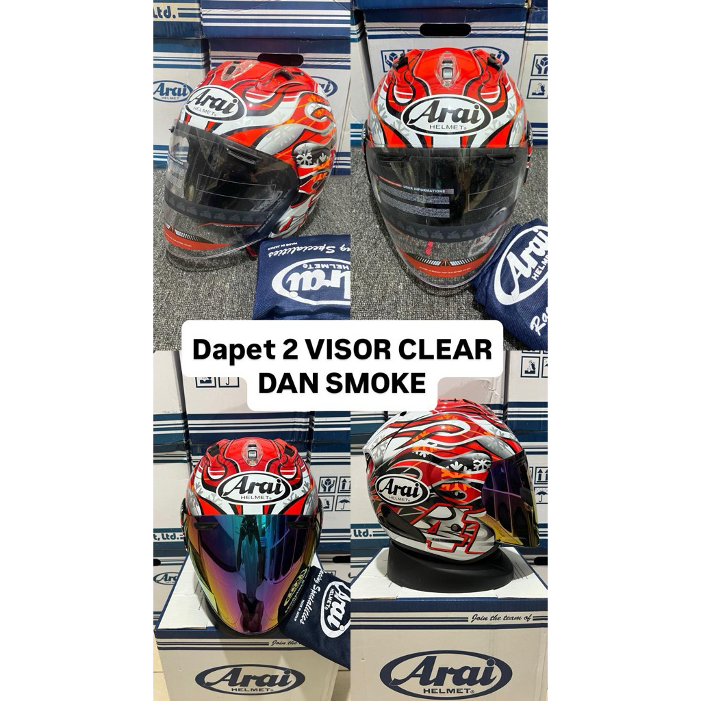 Jual helm copy arai haga | Shopee Indonesia