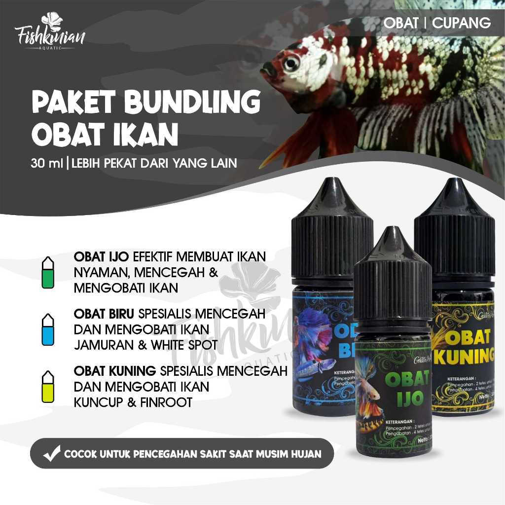 Jual Fishkinian | Paket Obat Cupang - Pencegahan Dan Pengobatan Sakit ...
