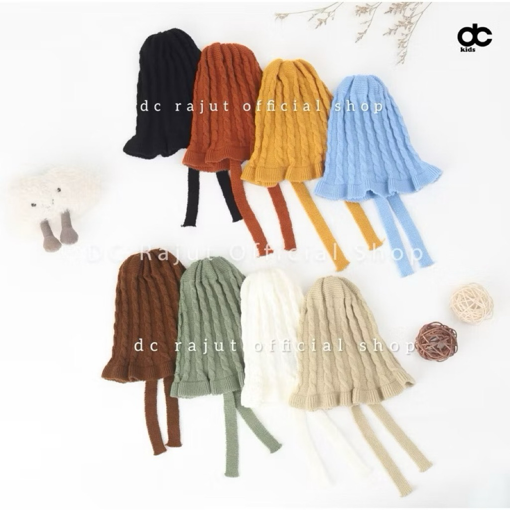 Jual Kupluk Topi Bayi Kupluk Bonnet Ruffle Topi Bonnet Bayi Perempuan ...