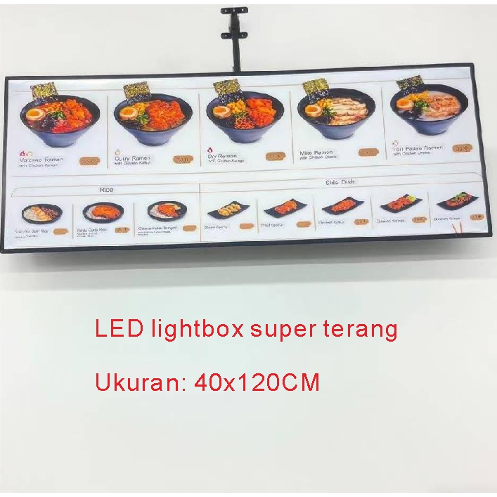 Jual GLZ slim light box Kotak led light box lampu pemesanan konter ...