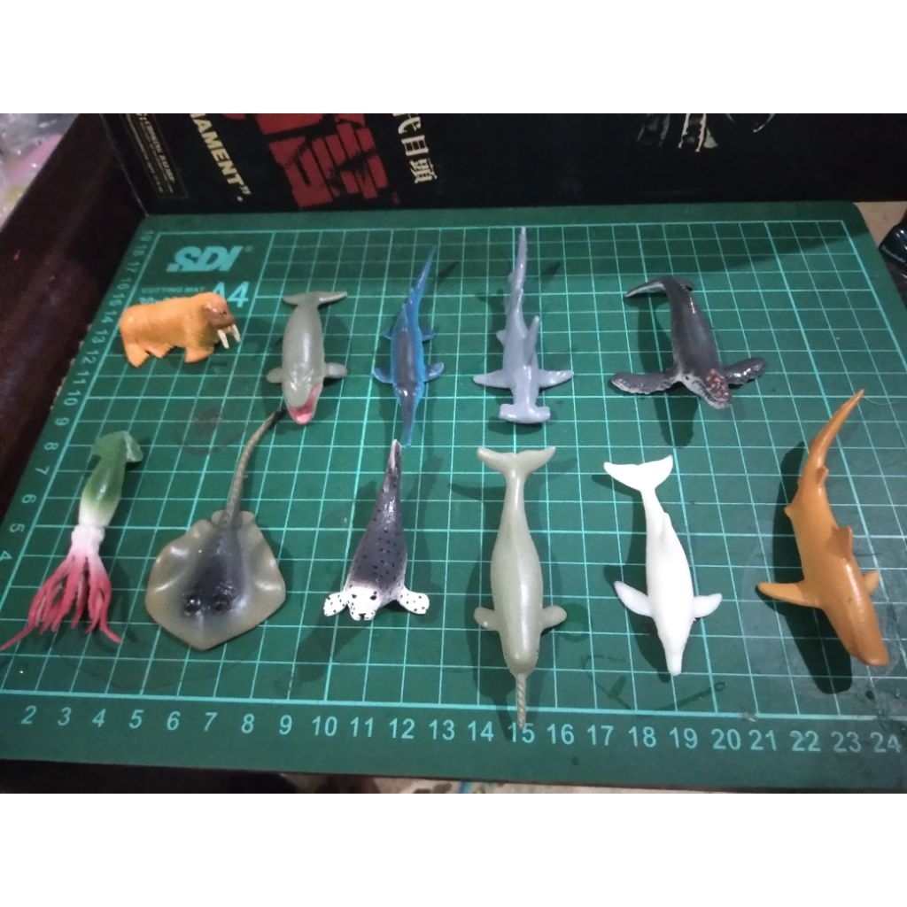 Jual animal miniature sea life mainan anak 11 pcs | Shopee Indonesia