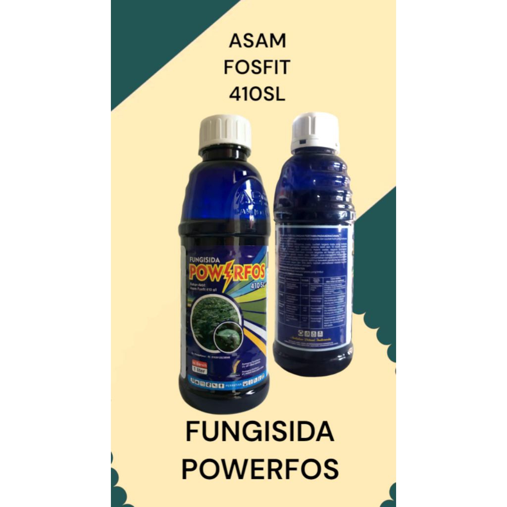 Jual FUNGISIDA POWERFOS ASAM FOSFIT 410 g/l (1LITER) pengendali embun ...