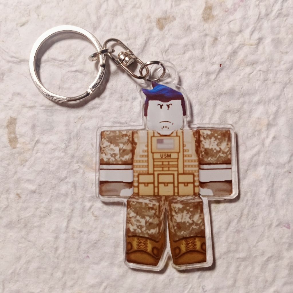 Jual ganci GUEST1337 Forsaken Roblox keychain gantungan kunci Guest ...