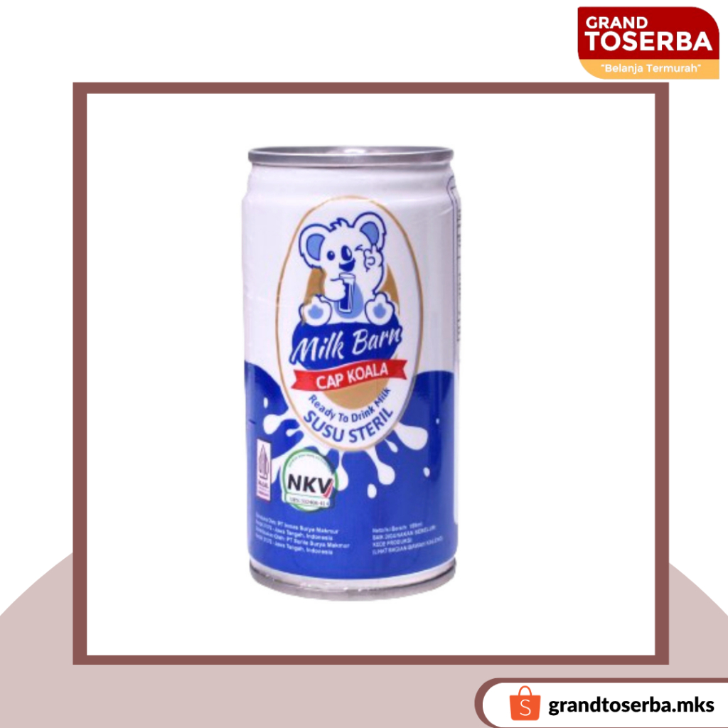 Jual SUSU STERIL MILK BARN CAP KOALA 189ML | Shopee Indonesia