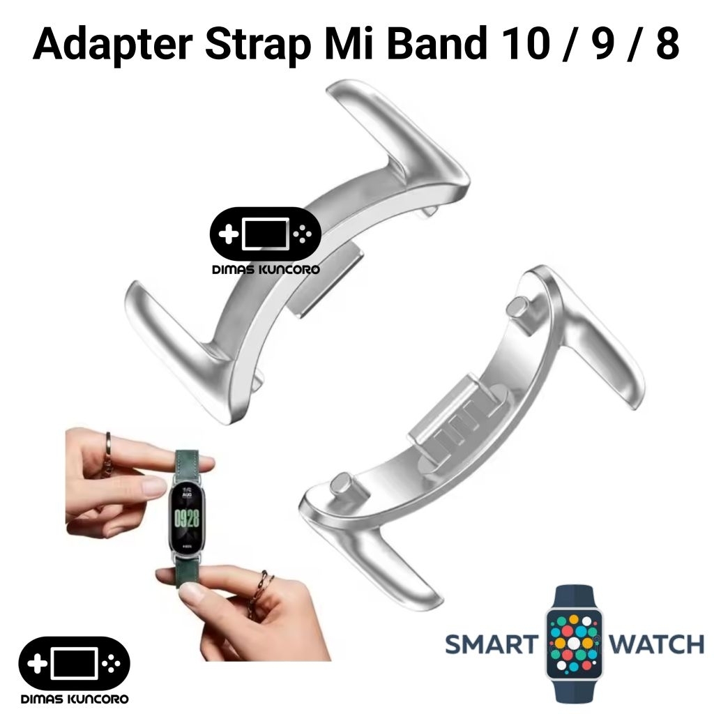 Jual Adapter Strap Mi Band 10 / 9 / 8 conector sambungan 14mm xiaomi mi smart smartband 8 9 10 ...