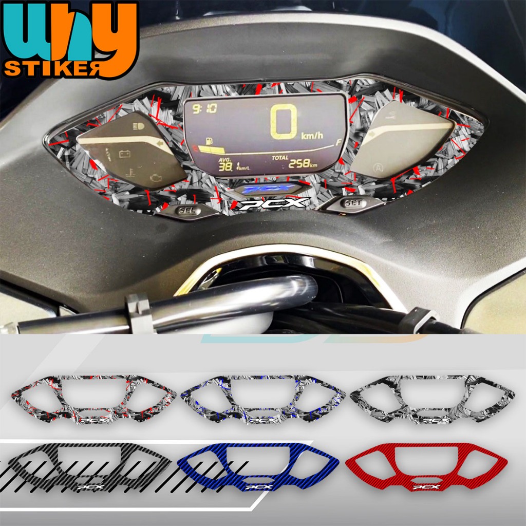 Jual Stiker Timbul Spidometer Motor Honda Matic Pcx 160 Carbon Forged ...