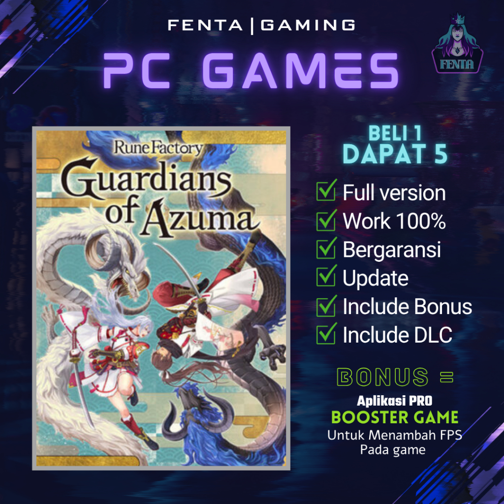 Jual RUNE FACTORY GUARDIANS OF AZUMA DELUXE EDITION - GAME PC - GAME ...