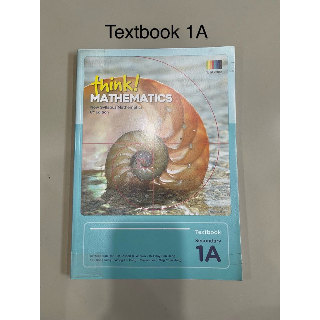Jual Original Think mathematics 1A Textbook & Workbook New Syllabus ...
