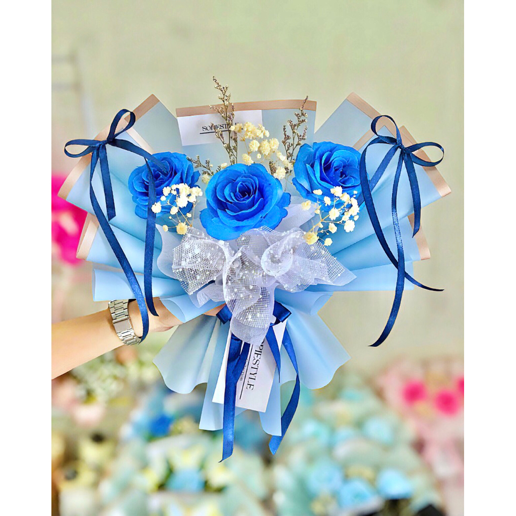 Jual ( free request kartu ucapan ) Buket bunga mawar | graduation gift ...