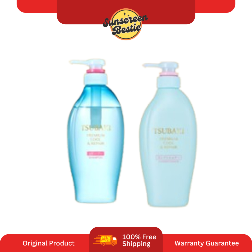 Jual TSUBAKI PREMIUM COOL & REPAIR SHAMPOO& CONDITIONER 450 ML | Shopee ...