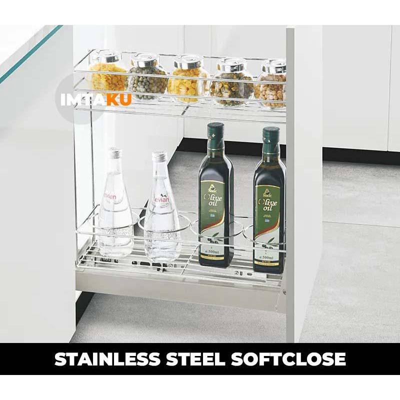 Jual Rak Botol Tarik Stainless Untuk Kitchen Set XC 27316 SM Kabinet ...