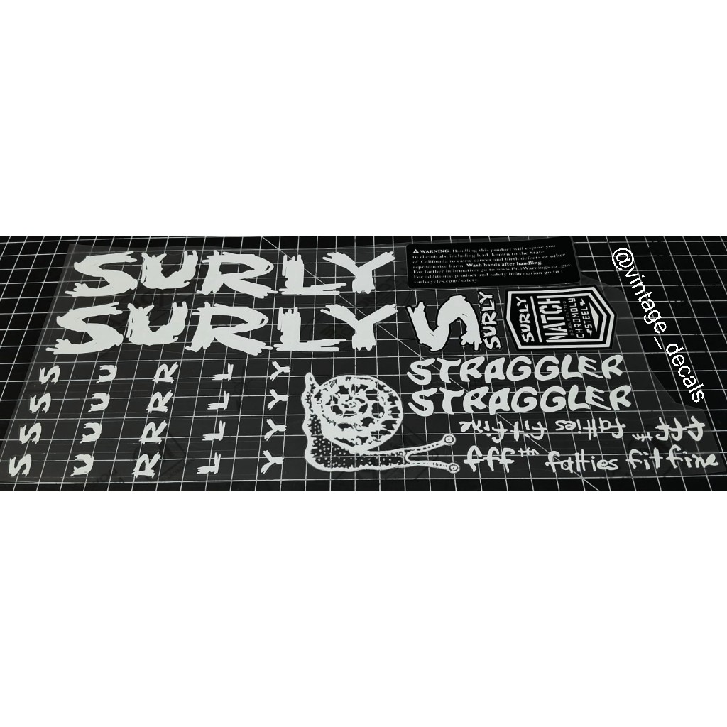 Jual sticker sepeda SURLY crosscheck, disc trucker, long haul trucker ...