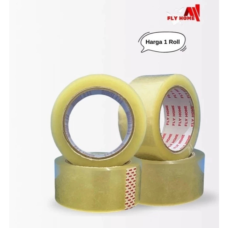 Jual Lakban Bening & Coklat 100 Yard Eco (2 Inchi) Ukuran 45 MM x 100 ...