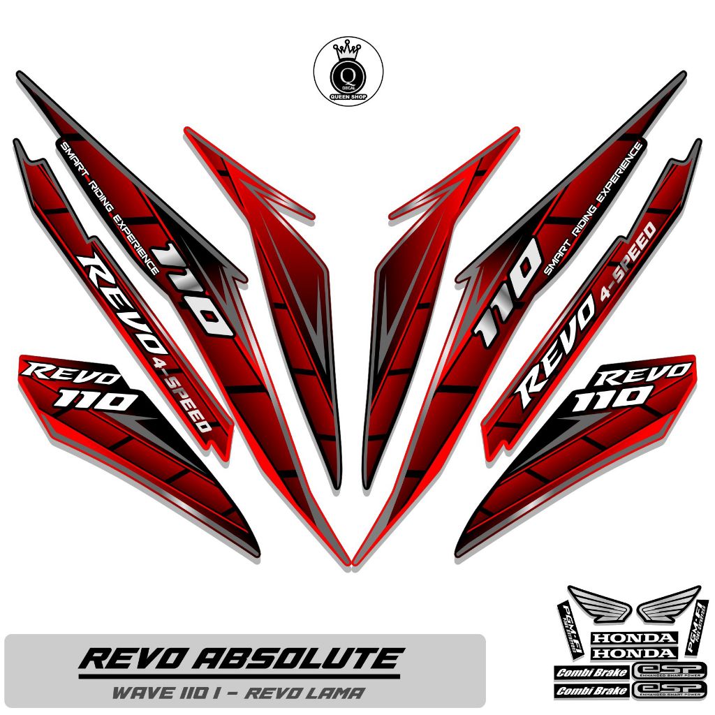 Jual STRIPING ABSOLUTE REVO 110 CW MOTIF 019 /STICKER ABSOLUTE REVO 110 ...