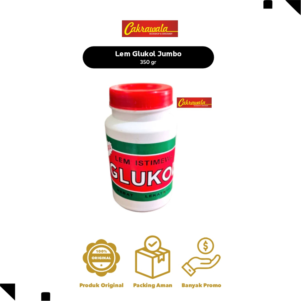 Jual Lem Glukol Jumbo 350gr | Lem Kertas Colek Besar | Perekat ...