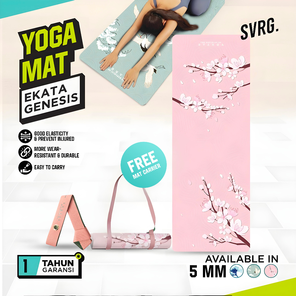 Jual SVRG Matras Yoga Mat - Ekata Genesis The Beginning Collection 5mm ...