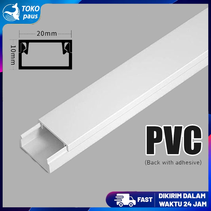 Jual Penutup kabel/kabel duct/lis pvc/Panjang 20*10MM/Dinding Lantai ...