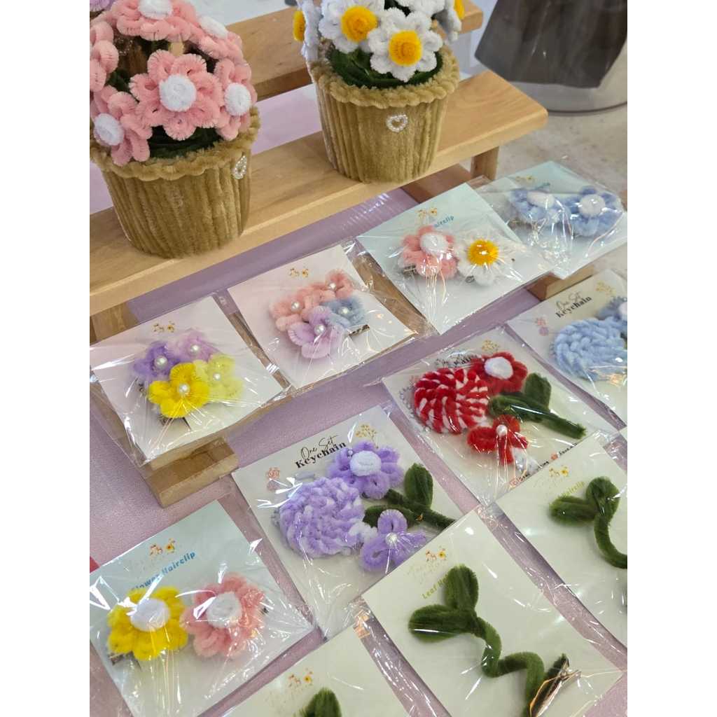 Jual Flower Hairclip Jepit rambut Bunga - Handmade & Cute | Shopee ...