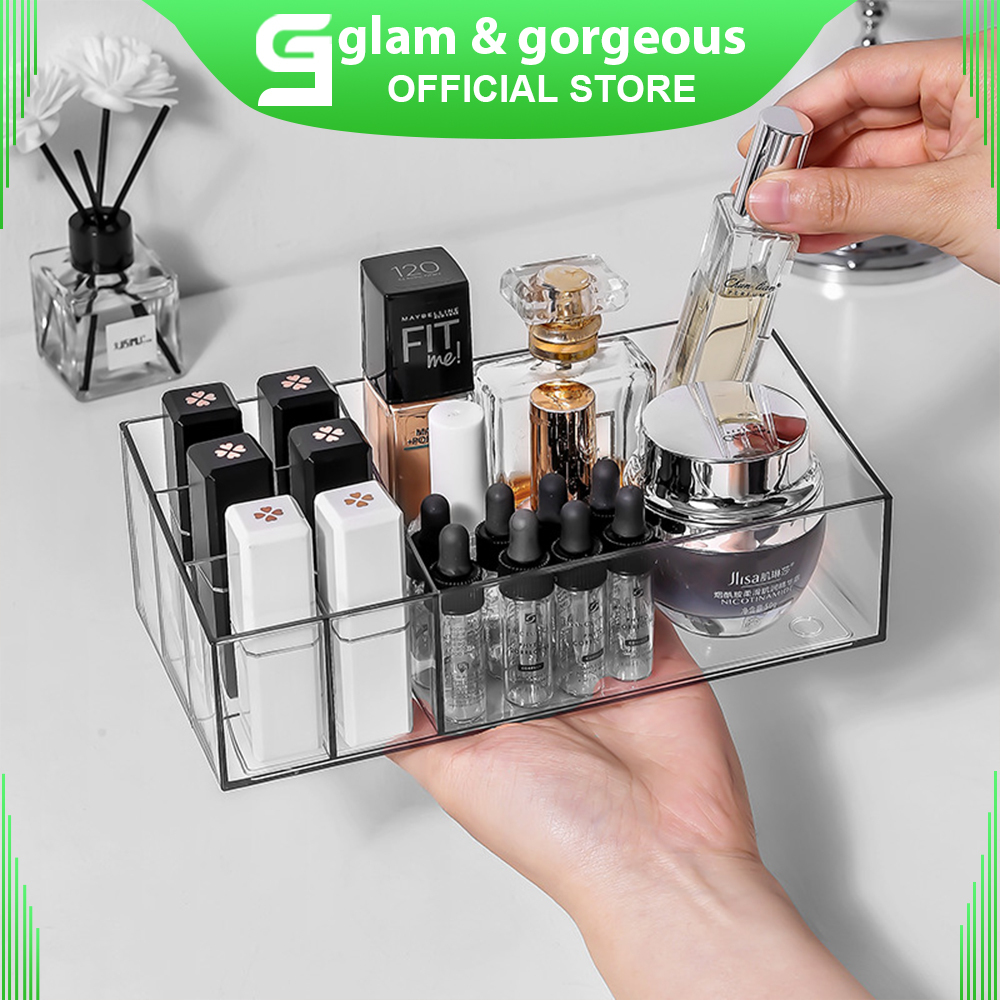 Jual Rak Kosmetik Akrilik Mini Aesthetic - Desk Rack dan Makeup ...