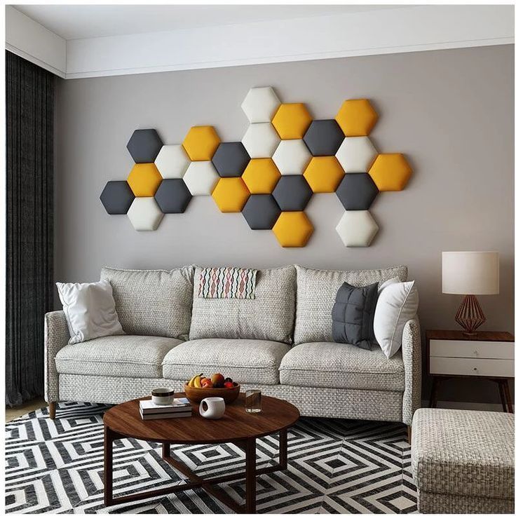 Jual Headboard Dinding Hexagon Minimalis – Panel Dempul Estetik & Kedap ...