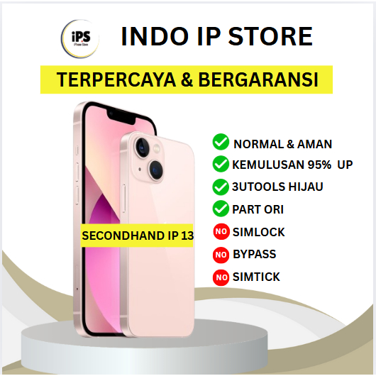 Jual PROMO HEBAT IP 13/13 MINI 128GB 256GB Second Inter Fullset LCD ORI ...