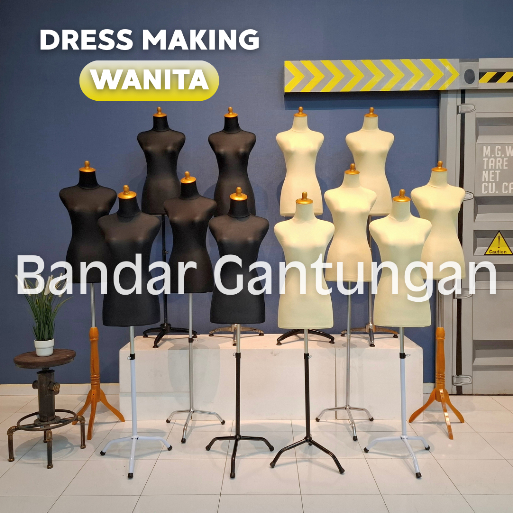 Jual KHUSUS INSTAN Manekin Dress Making Cewe/Manekin Setengah Badan ...