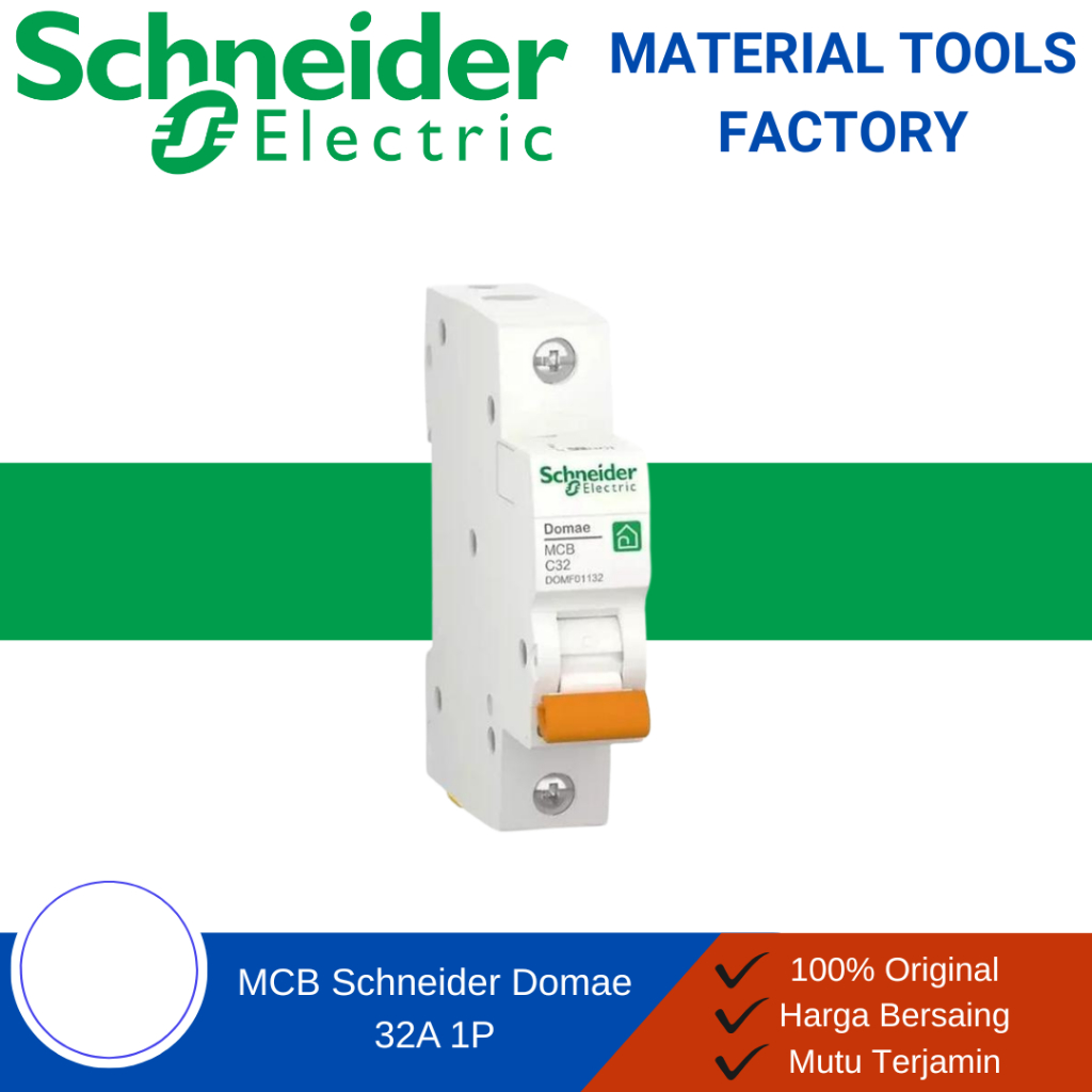 Jual MCB - MCB Schneider - MCB 1 Phase - MCB Schneider 1 Phase DOMAE 1P ...