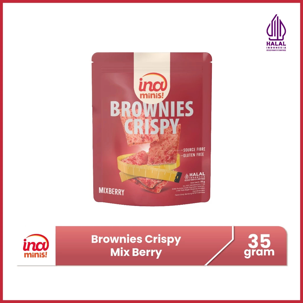 Jual Ina Minis Gluten Free Brownies Crispy Mix Berry by Ina Cookies ...