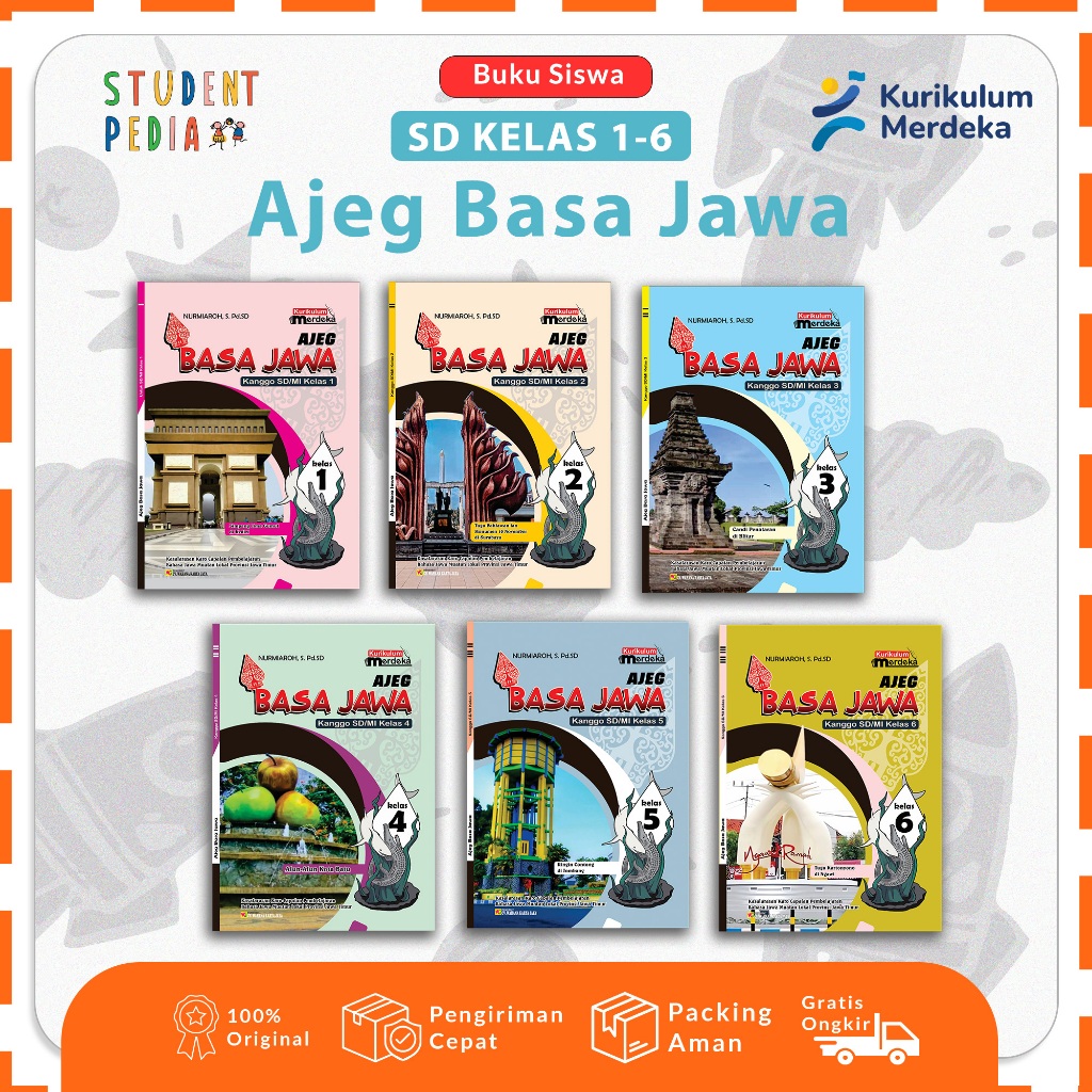 Jual Student Pedia - Buku Pendamping Siswa Ajeg Basa Jawa Untuk SD/MI Kelas 1, 2, 3, 4, 5, 6 ...
