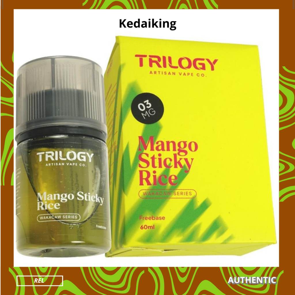 Jual WAKACAW MANGO STICKY RICE FREEBASE 60ML BY TRILOGY ARTISAN 100% ...