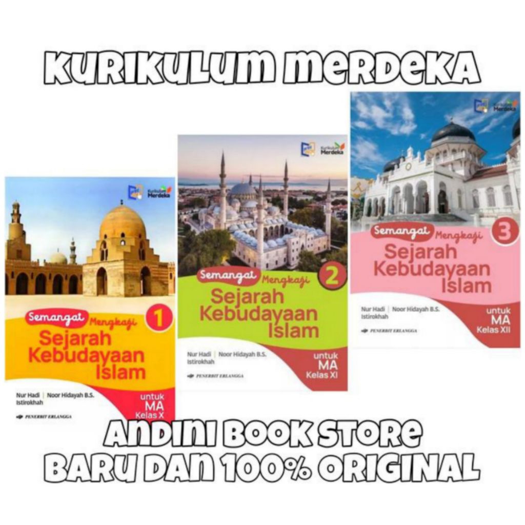 Jual BUKU SEJARAH KEBUDAYAAN ISLAM KELAS 10 11 12 MA KURIKULUM MERDEKA ERLANGGA | Shopee Indonesia