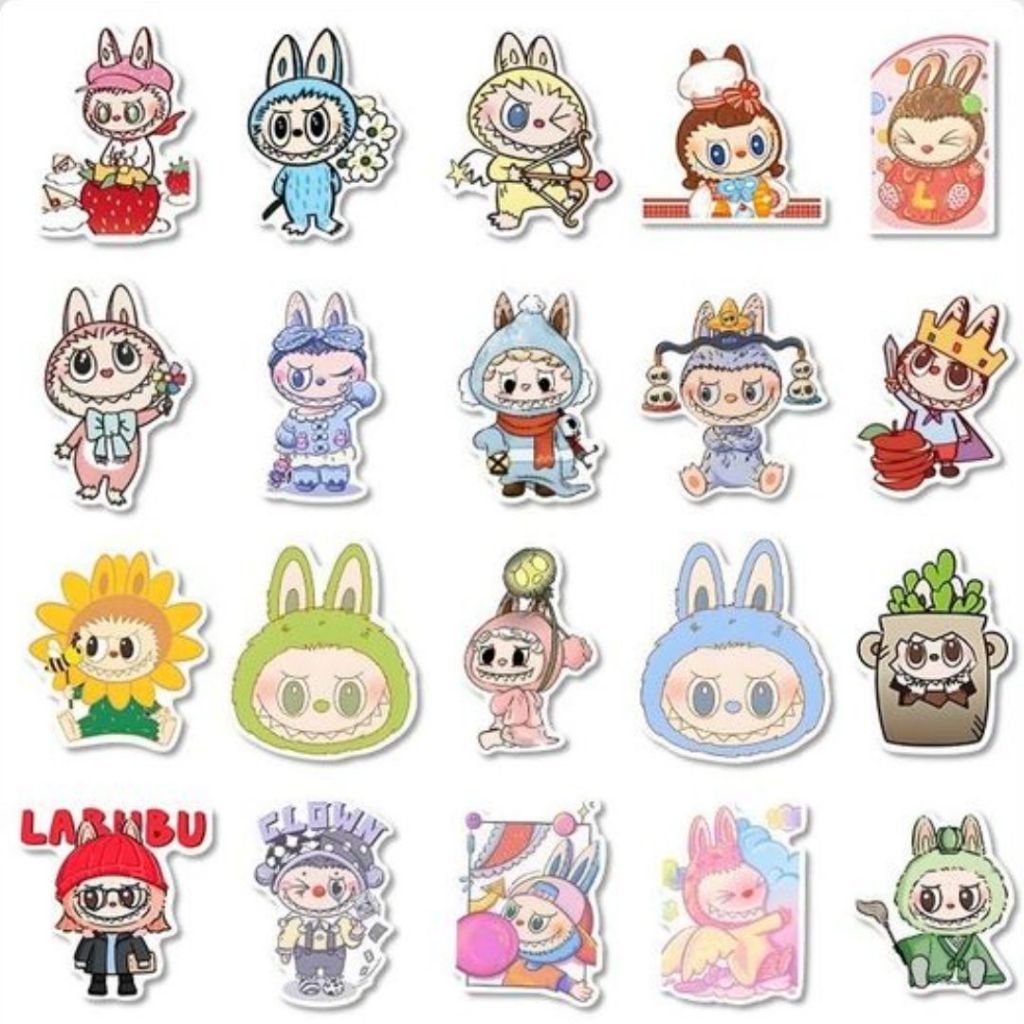 Jual Stiker Labubu dan Sanrio Murah Mix isi 20 Lembar | Shopee Indonesia