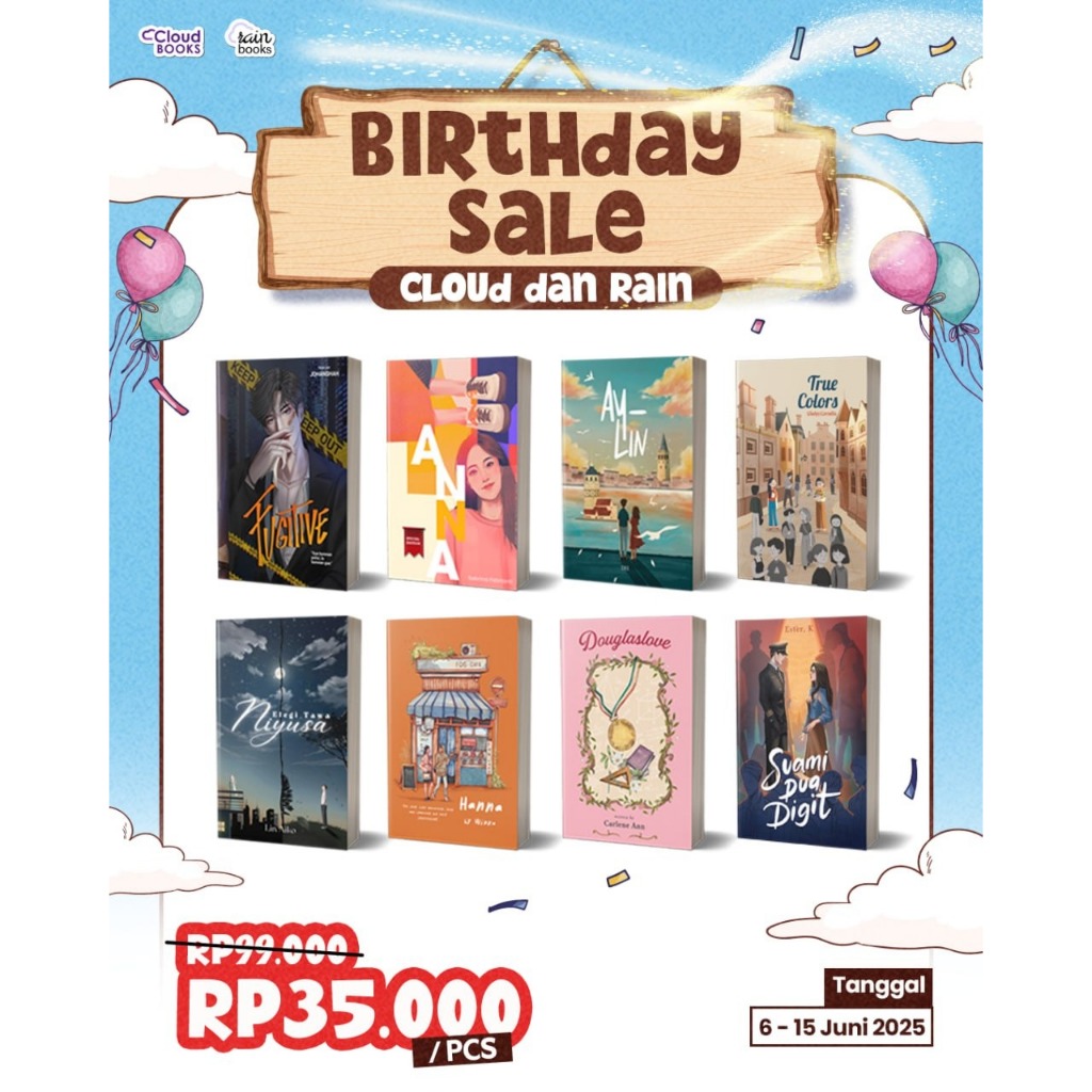 Jual Promo Birthday Sale Buku Novel Cloud Books x Rainbooks - Bumifiksi (06 - 15 Juni 2025 ...