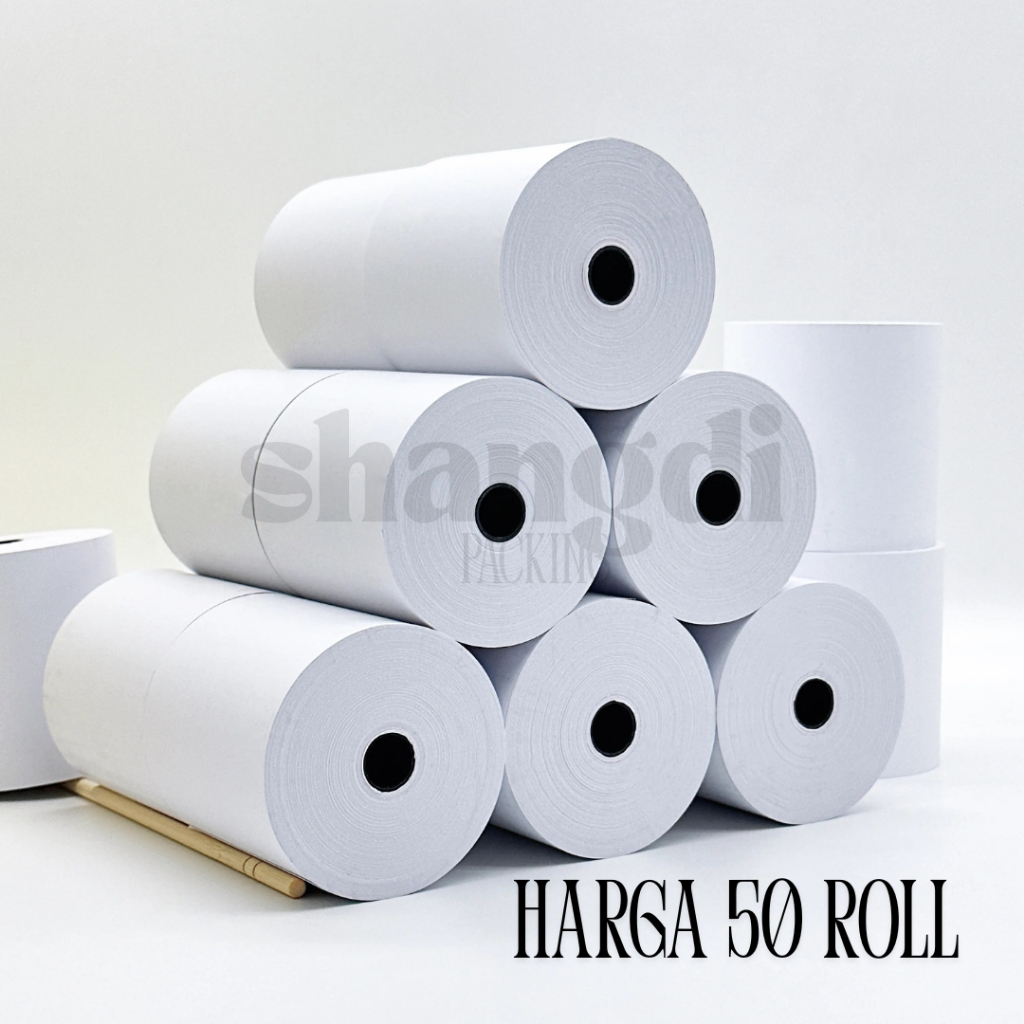 Jual DUS 50 ROLL KERTAS THERMAL STRUK KASIR PAPER ROLL PREMIUM 80X80 ...
