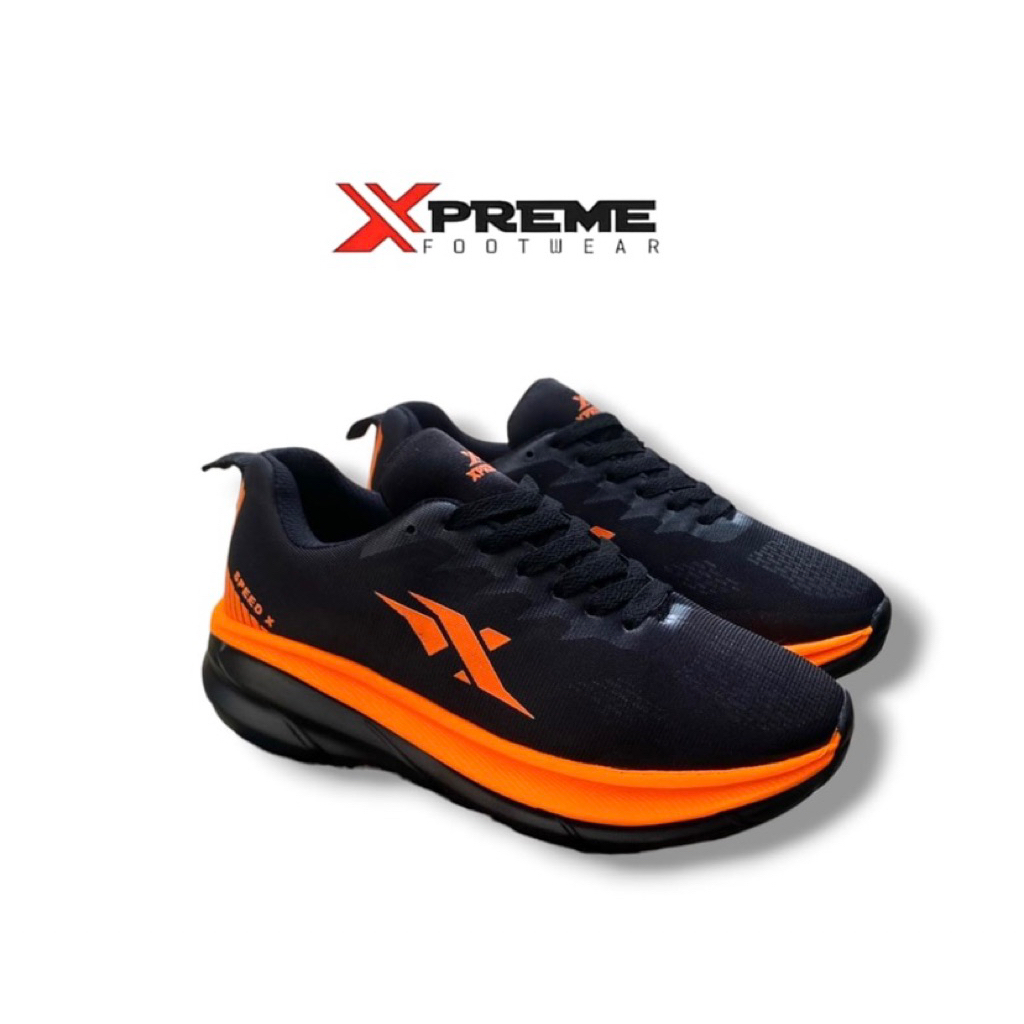 Jual XPREME - Sepatu Olah Raga Running XPREME Speed X hitam orange ...