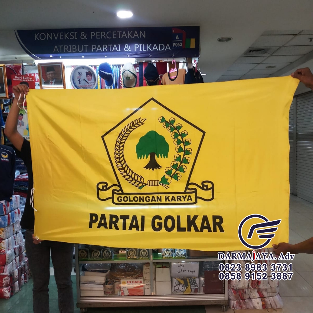 Jual bendera partai golkar ukuran 100x150cm | Shopee Indonesia