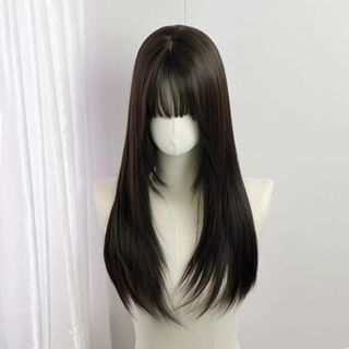 Jual Wig daily Wig natural wanita Wig korean style Wig rambut panjang ...