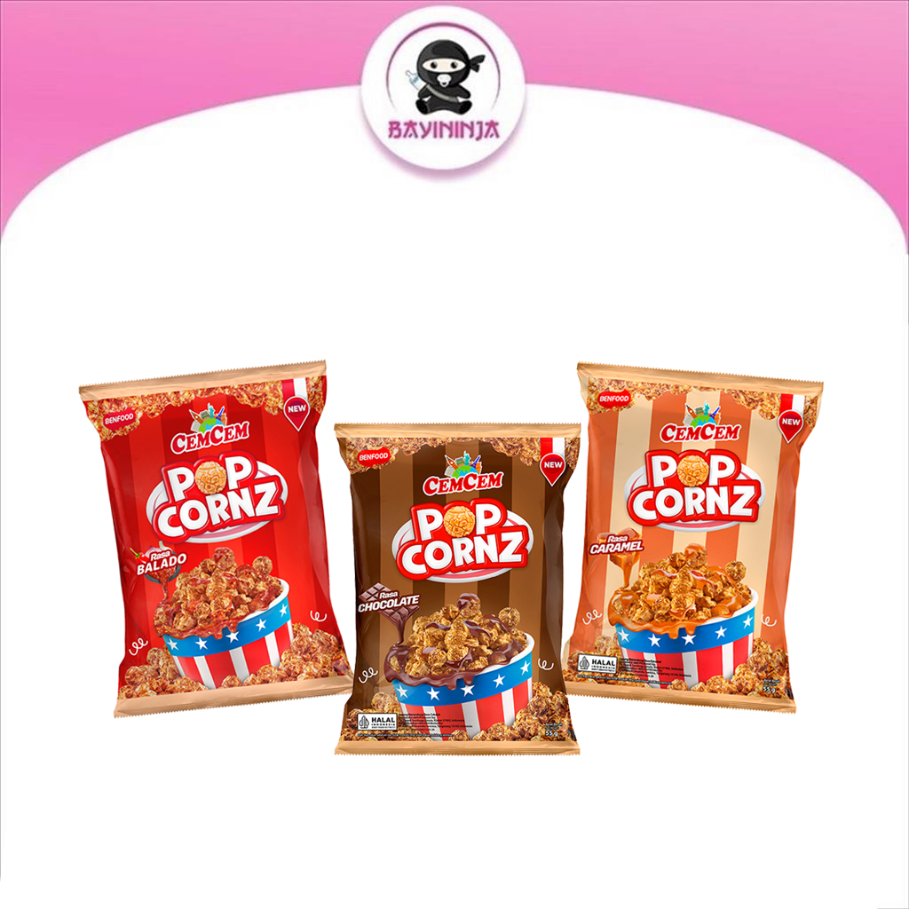 Jual Cemcem Popcornz Snack Jagung Popcorn 55g | Shopee Indonesia