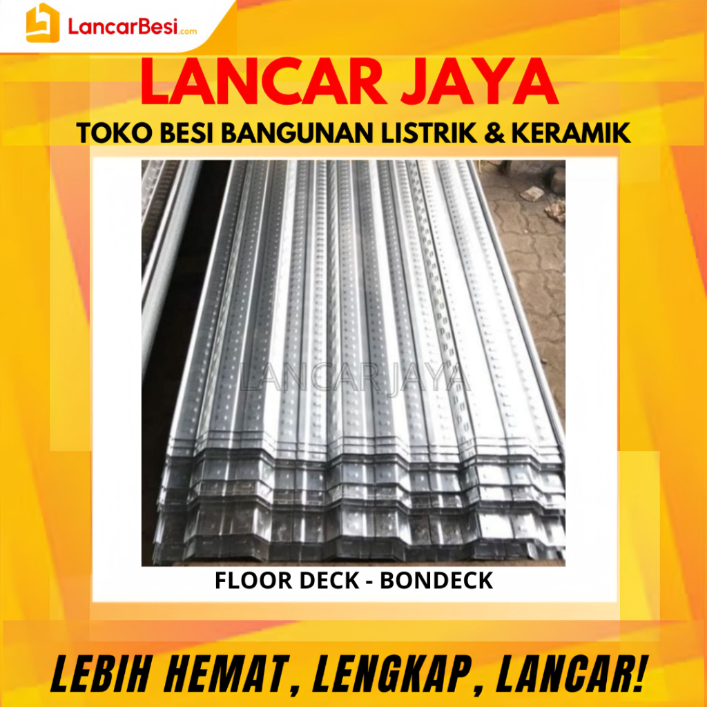 Jual Seng Floor Deck/Bondeck 3m (0,65mm) | 3m (0,75mm) | 4m (0,75mm) | 5m (0,75mm) | 6m (0,75mm ...