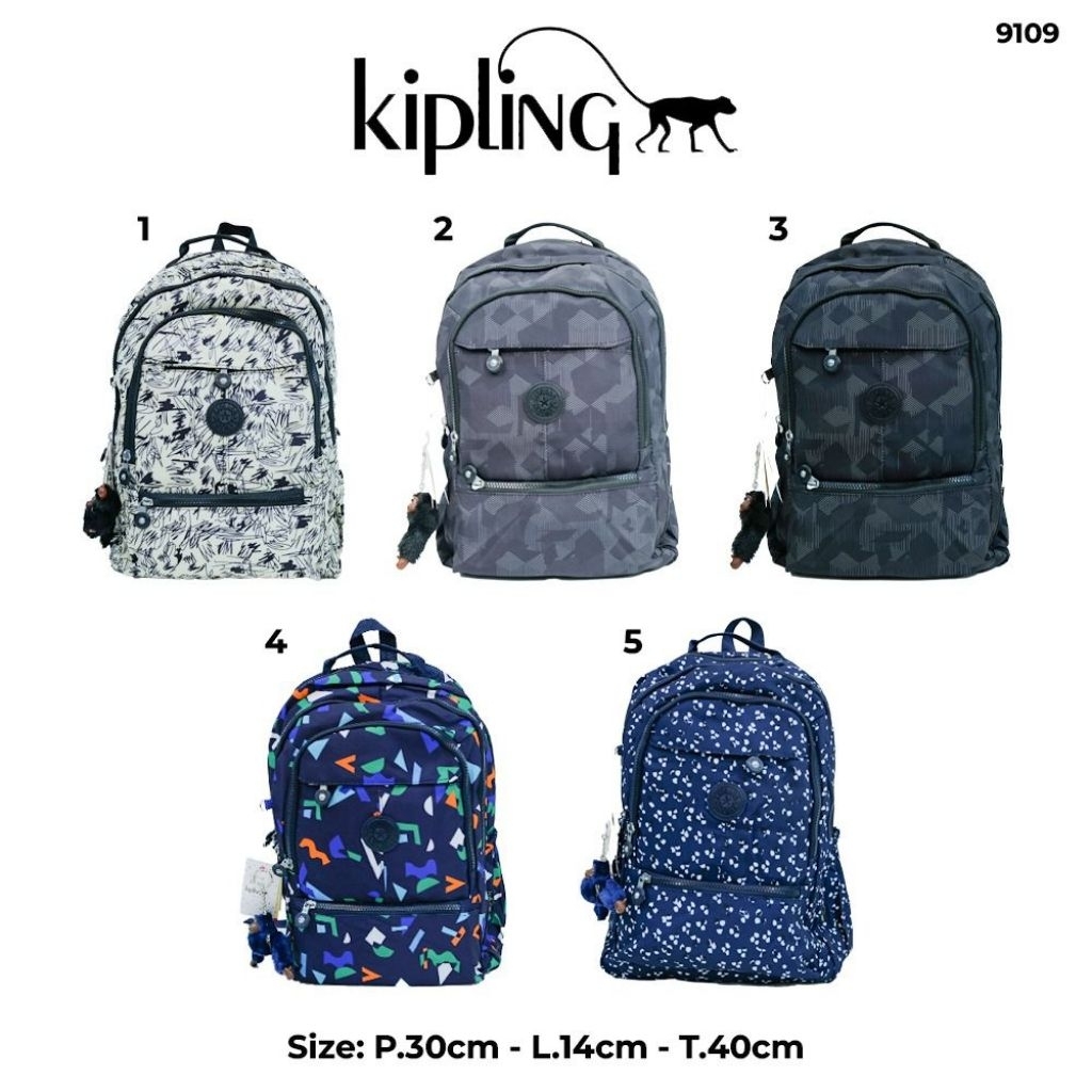 Jual KP 9109 MOTIF KIPLING BACKPACK TAS RANSEL UNISEX | Shopee Indonesia