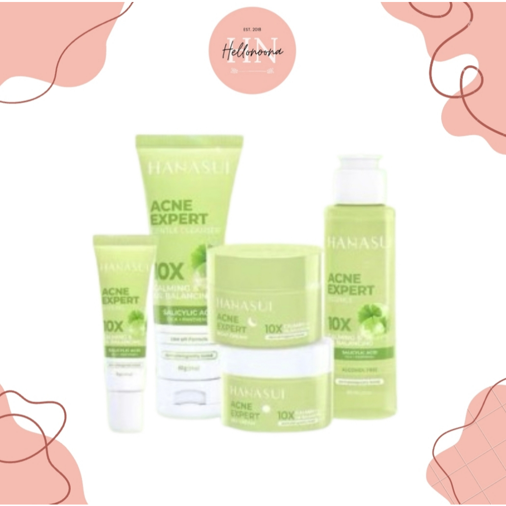 Jual HANASUI - Flawless Acne Treatment Series | Shopee Indonesia