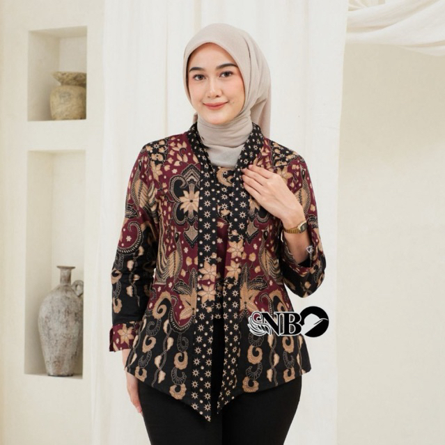 Jual BAJU BATIK MODERN MONALISA GENES M L XL Asli Pekalongan | Shopee ...