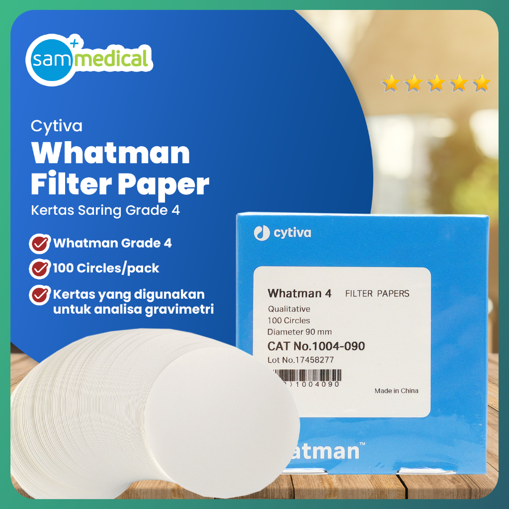 Jual Whatman FIlter Paper Grade 4 / Kertas Saring Whatman / Filter ...