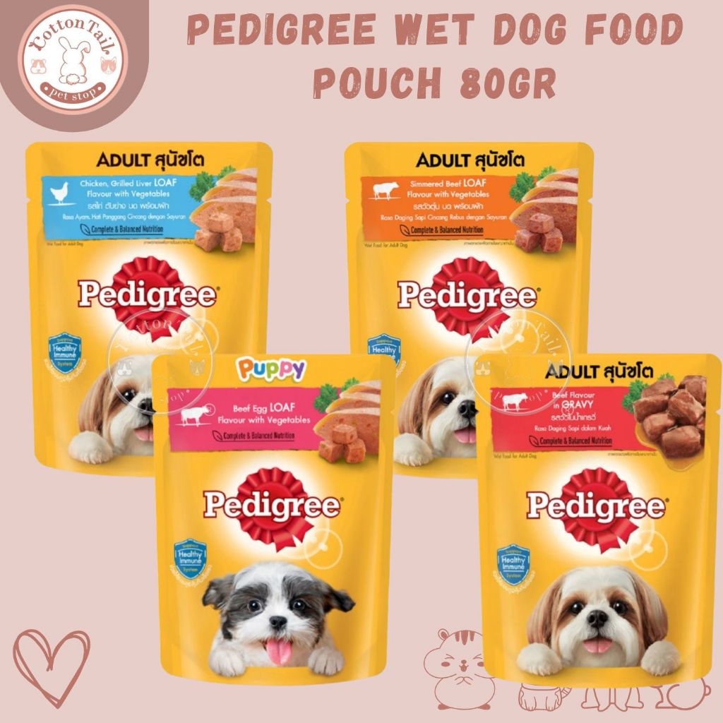 Jual [POUCH] PEDIGREE WET DOG FOOD POUCH 80GR - Makanan Anjing Dewasa ...