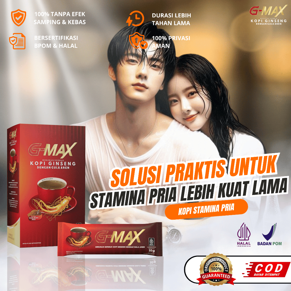 Jual Kopi Gmax Minuman Energi Minuman Stamina Kuat Tahan Lama 1 box 10 sachet | Shopee Indonesia