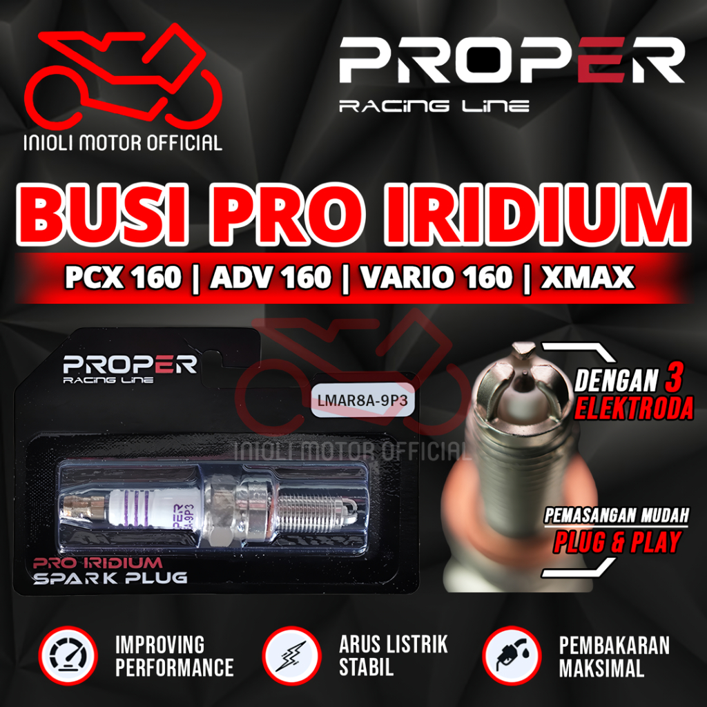 Jual BUSI IRIDIUM PROPER RACING LINE ADV 160 PCX 160 VARIO 160 STYLO ...