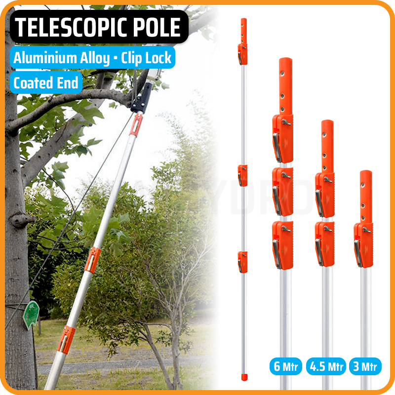Jual Telescopic Pole, Aluminium Alloy, Snap-On Clip Lock, Coated End ...