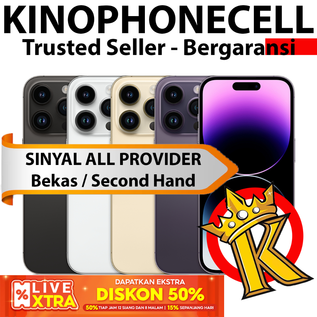 Jual IP 14 Pro Max / IP 14 Pro Second inter ProMax Normal 128GB 256GB ...
